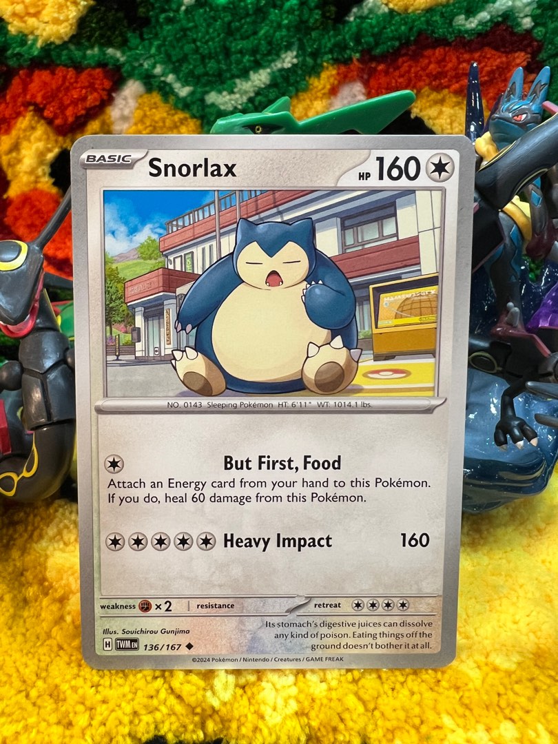 Snorlax Pokemon Card - 136/167, Hobbies & Toys, Toys & Games on Carousell