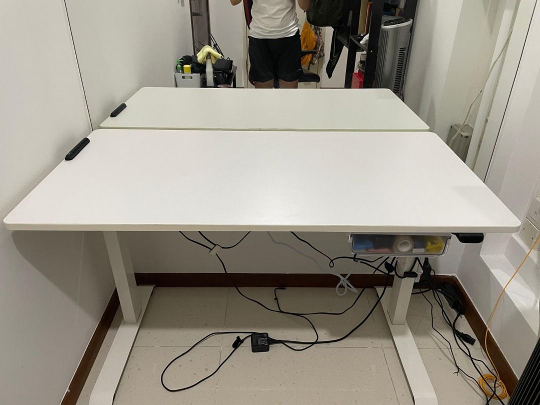 Standing Desk (Electronic), Furniture & Home Living, Furniture, Tables ...