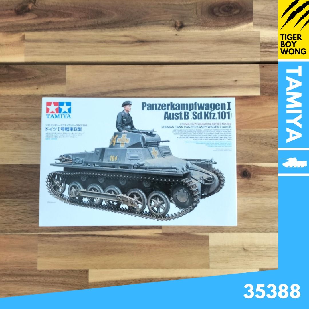 🐯30% OFF NOW!🐯 Tamiya 35388 1/35 German Tank Panzerkampfwagen I Ausf.B ...