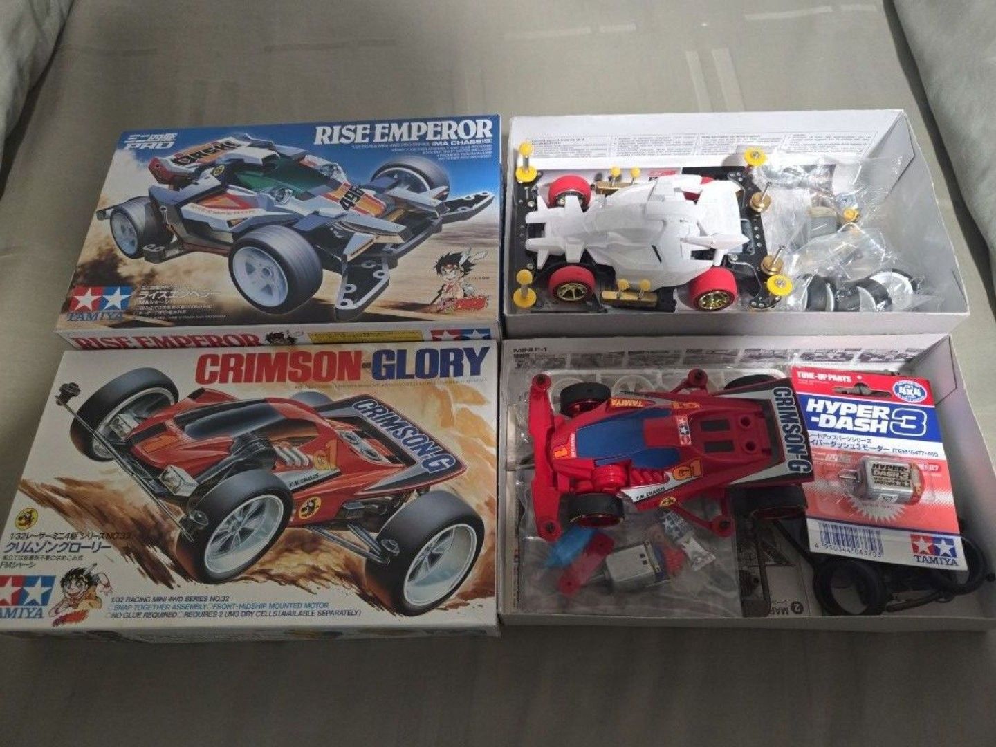 Tamiya Mini 4WD Model Kit - Rise Emperor, Crimson Glory, Hobbies & Toys ...