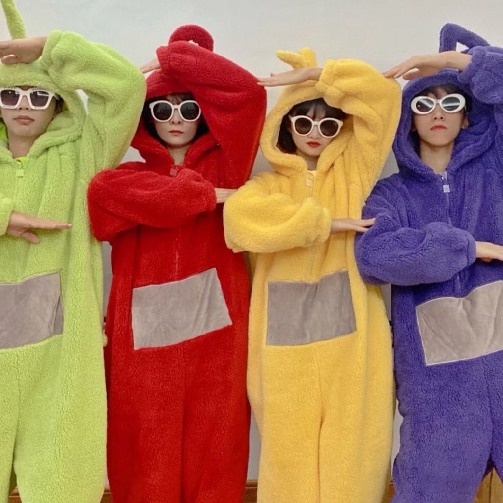 Teletubbies Onesie Costume - Various Colors, Women's Fashion, Coats ...