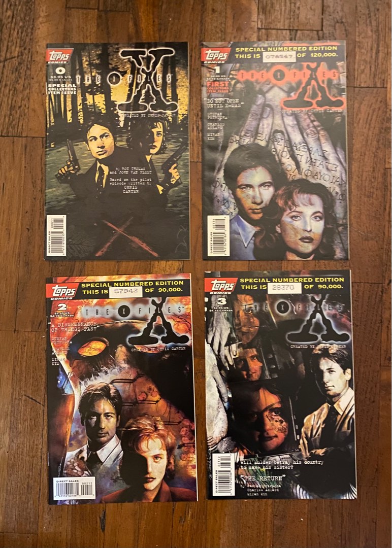 The X Files Comics (1995~1996). Chris Carter. Topps Comics., Hobbies ...