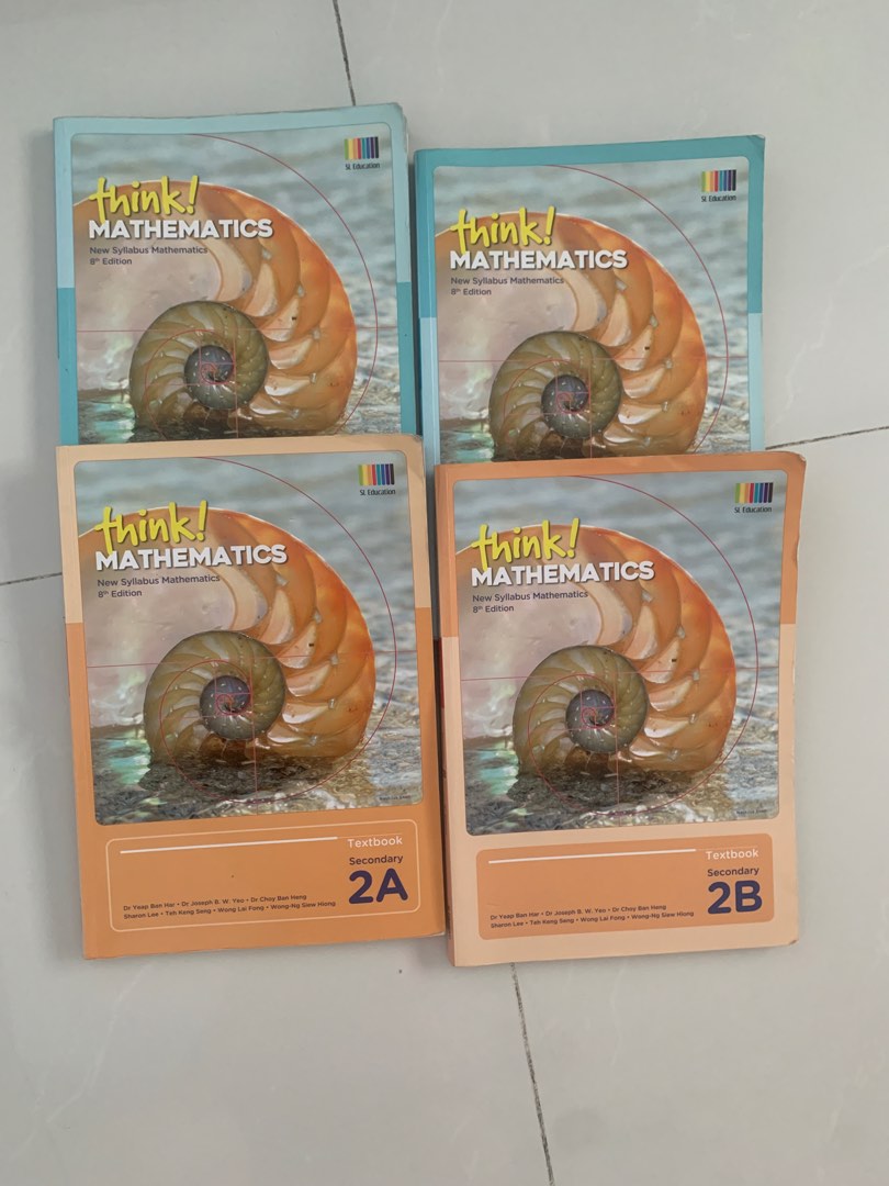 Think! Mathematics Textbook Secondary 2A & 2B, Hobbies & Toys, Books ...