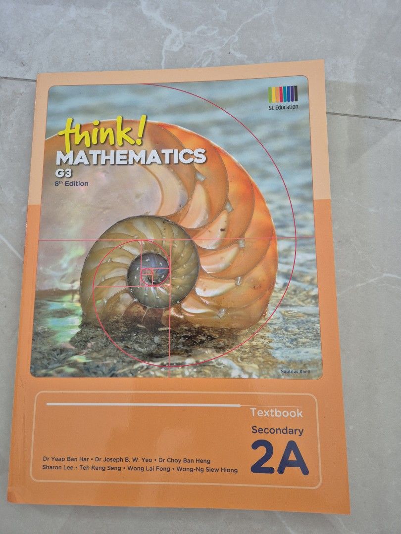 Think! Mathematics Textbook Secondary 2A, Hobbies & Toys, Books ...