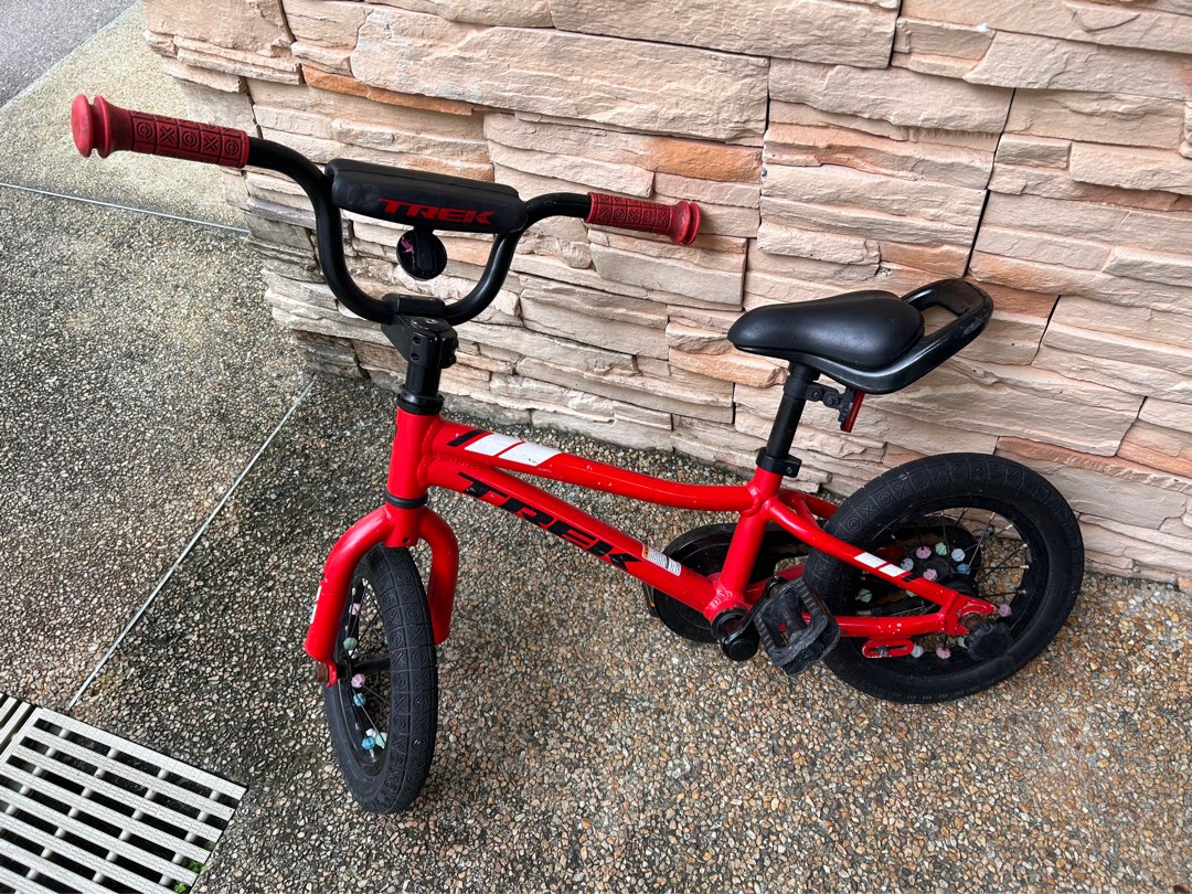 Trek Kids’ Red Bicycle (12-inch wheels for 3-5 year old kids)– Great ...
