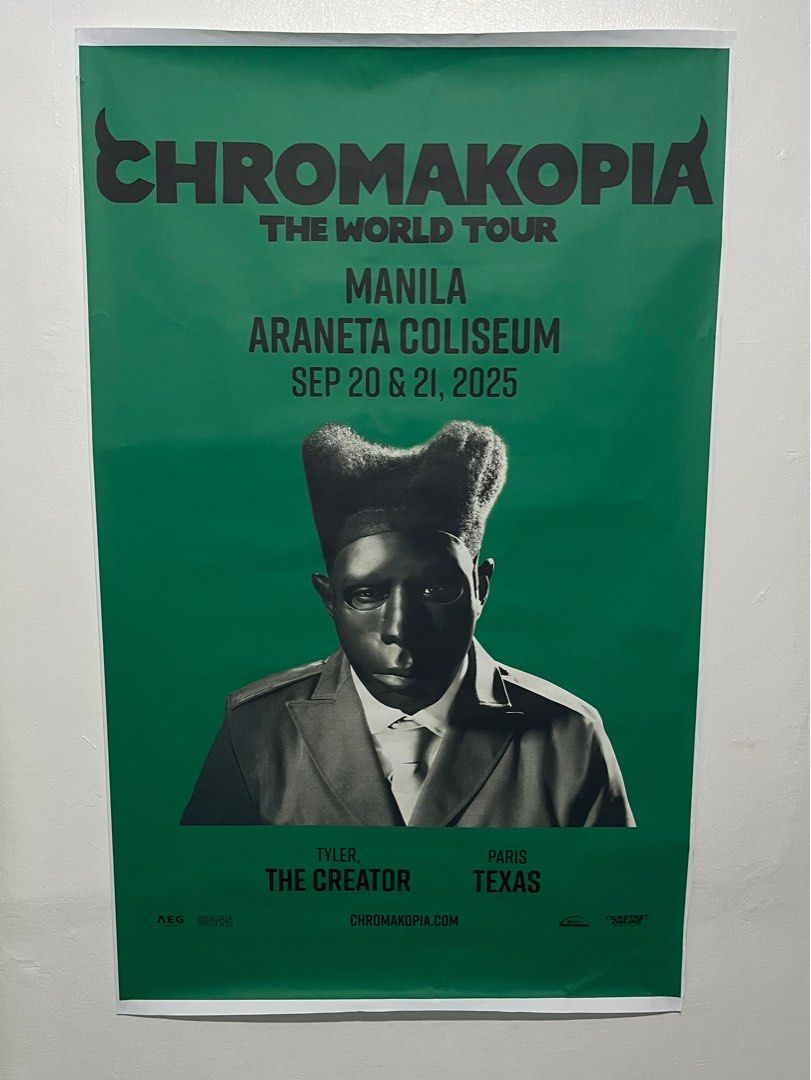 Tyler, The Creator - Chromakopia Manila Poster, Hobbies & Toys ...