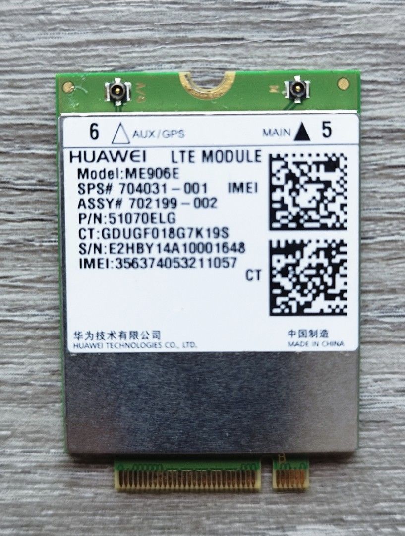 Universal 4G WWAN M.2 Module Card, HUAWEI ME906E, Let Your Laptop ...
