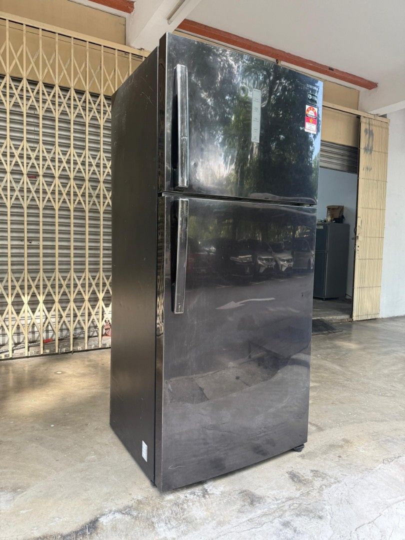 Used Samsung digital inverter 2 doors fridge 622L, refrigerator peti sejuk peti ais terpakai ...