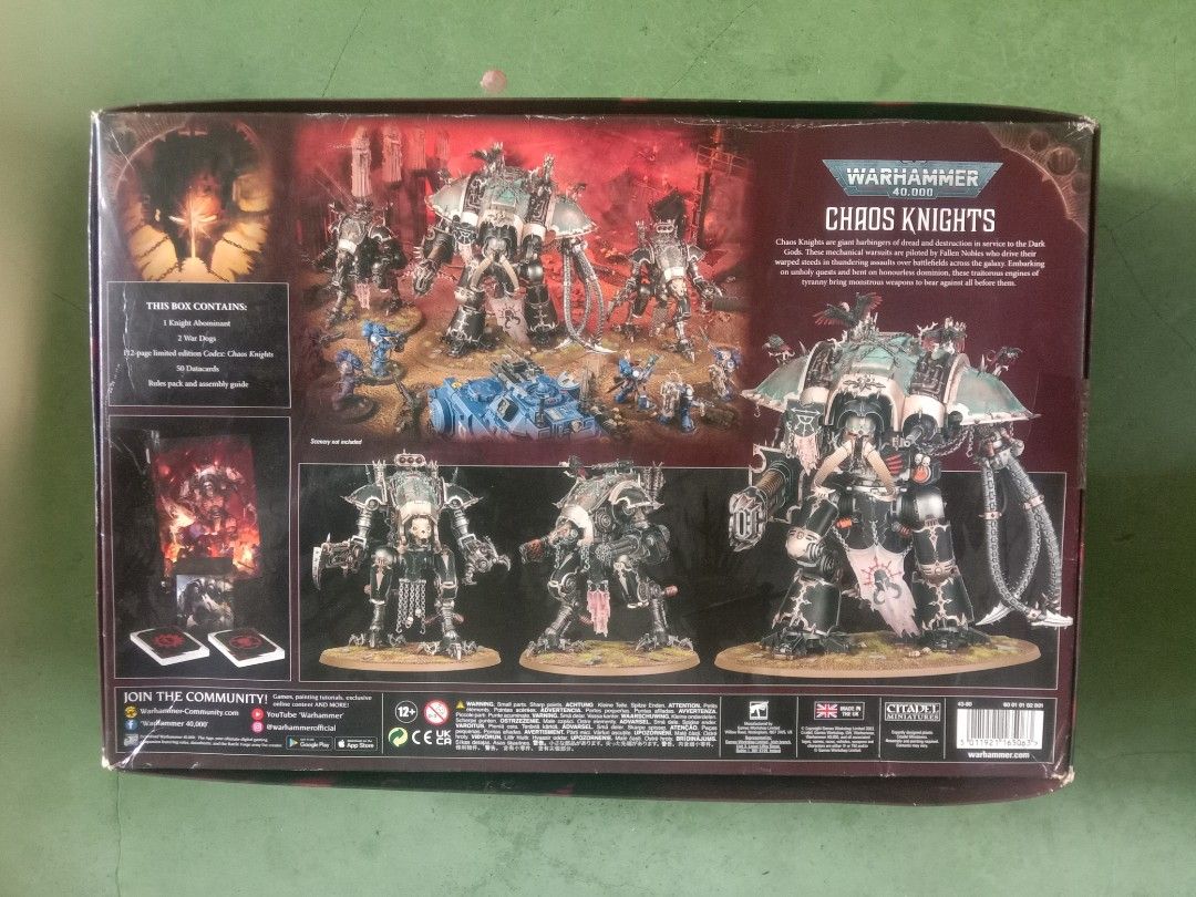 Warhammer 40k Chaos Knights Army Set MIB Complete, Hobbies & Toys, Toys ...