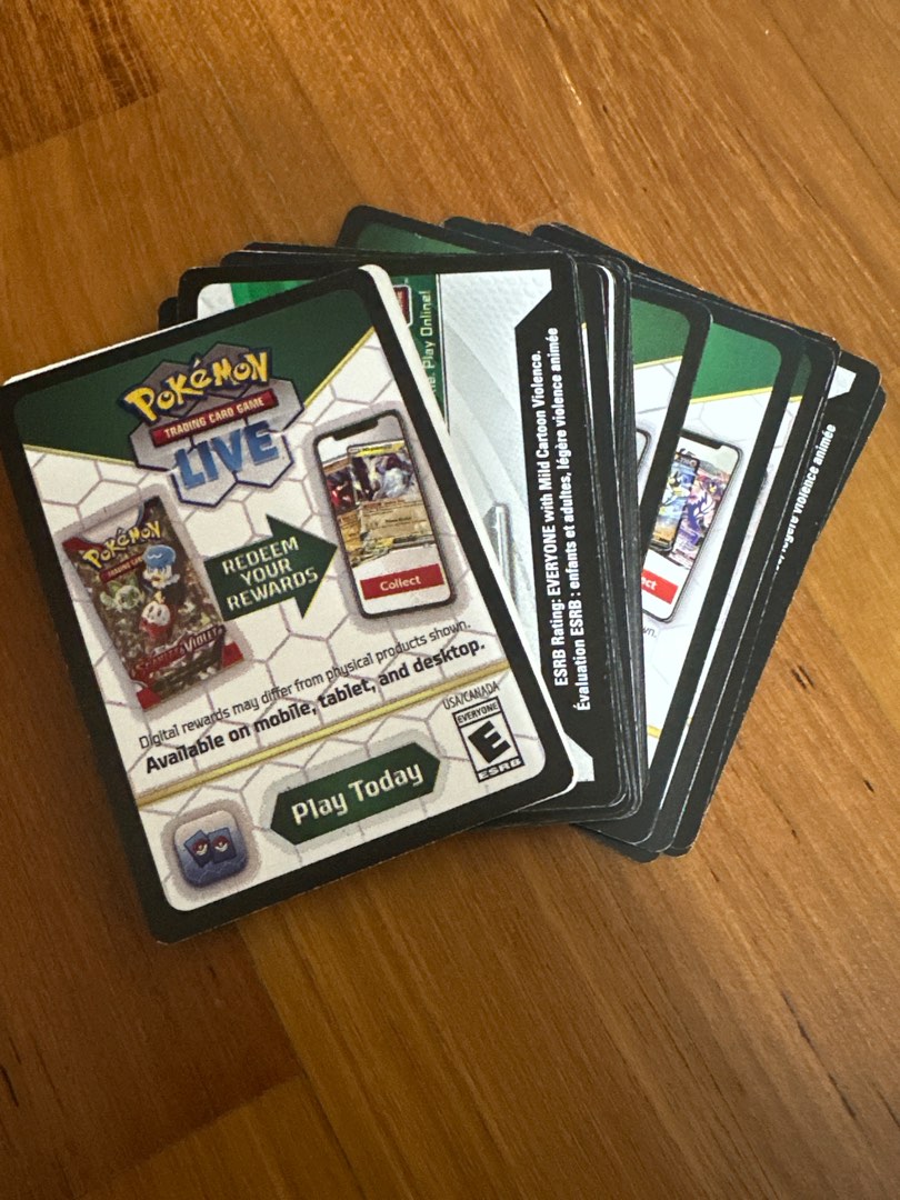 30x Pokemon TCG Online Code Cards, Hobbies & Toys, Toys & Games on ...