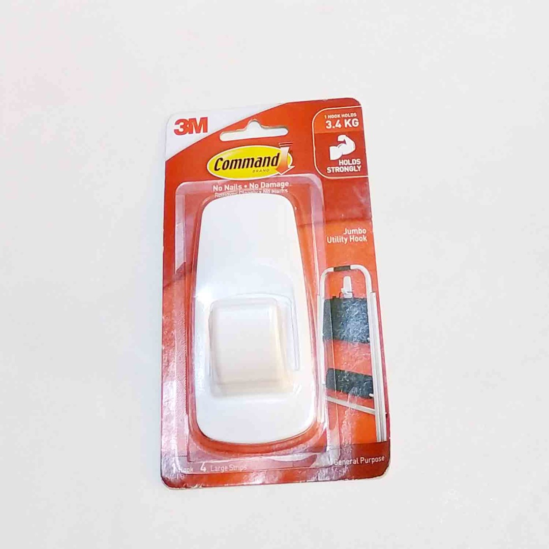 3M command Jumbo Utility Hook [Brand New], Furniture & Home Living, Home Improvement ...