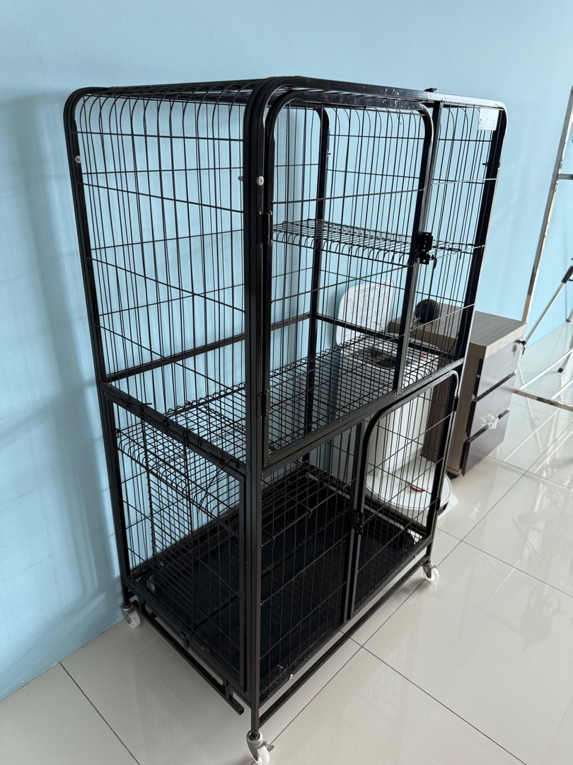 4-Tier Cat Cage with Wheels PENANG, Pet Supplies, Homes & Other Pet ...