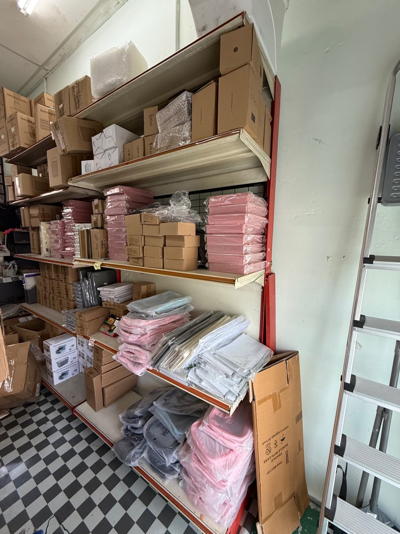 4x7ft (5tier) Wall Gondola Back Plate Storage Rack Shopping Mall ...
