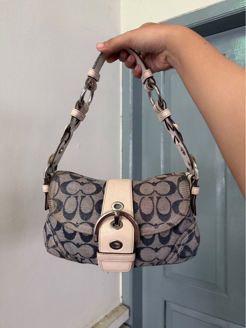 ‼️ SUPER RARE - COACH SOHO DENIM (small)‼️, Fesyen Wanita, Tas & Dompet ...
