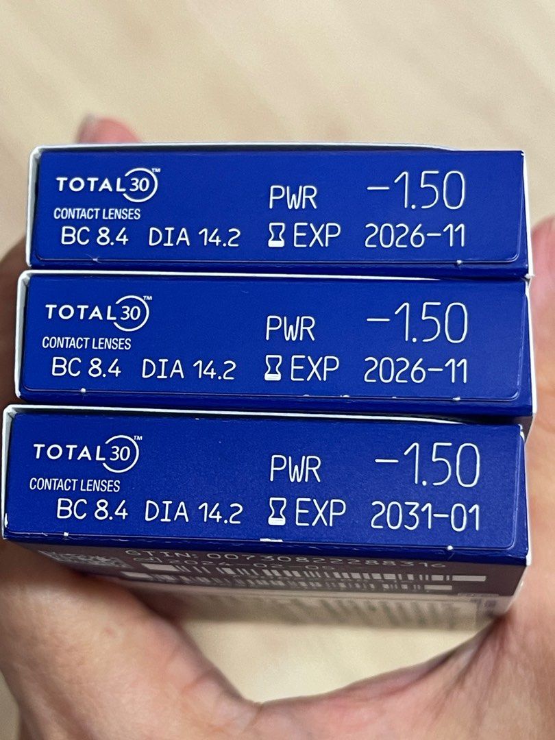 Alcon Total 30 Contact Lenses, Beauty & Personal Care, Vision Care on ...