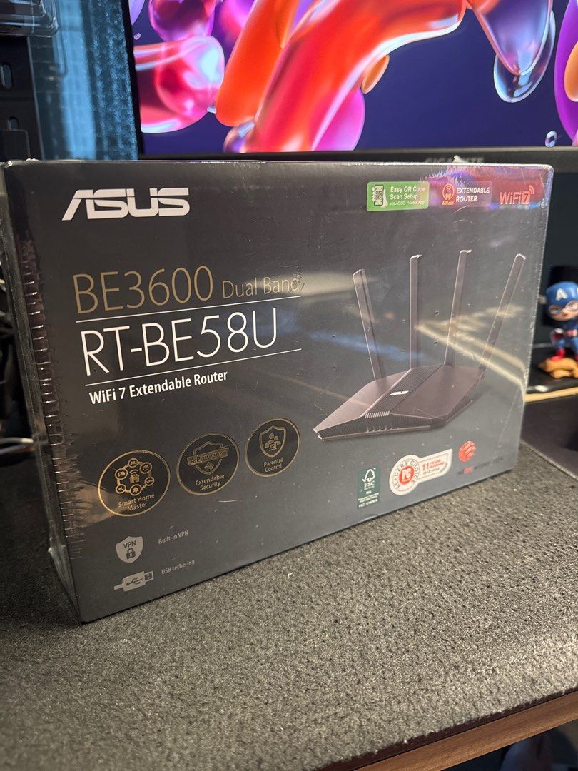 ASUS BE3600 RT-BE58U WiFi 7, Computers & Tech, Parts & Accessories ...