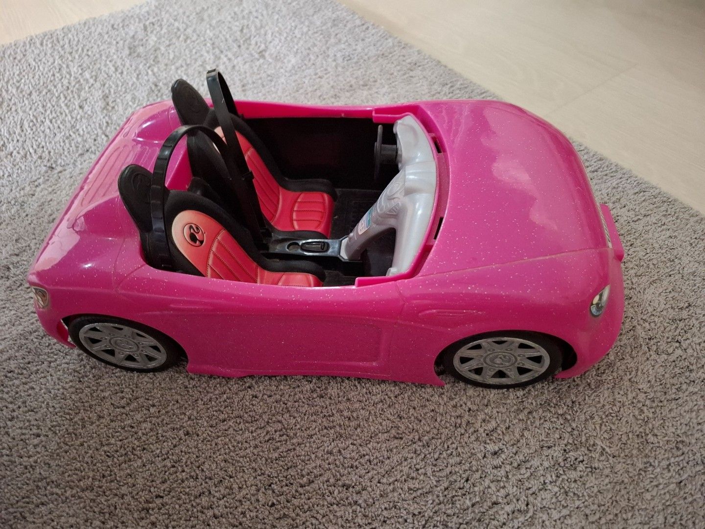 Barbie Pink Convertible Car, Hobbies & Toys, Toys & Games on Carousell