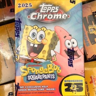 2025 Topps Chrome SpongeBob SquarePants, Hobbies & Toys, Toys & Games on Carousell