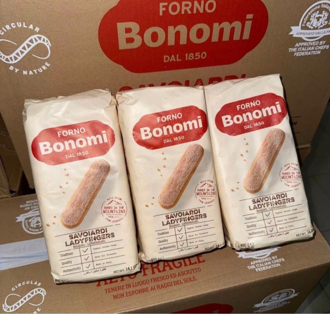 Bonomi 400g Savoiardi Biscuit Tiramisu Ladyfingers 400g/packet, Food ...
