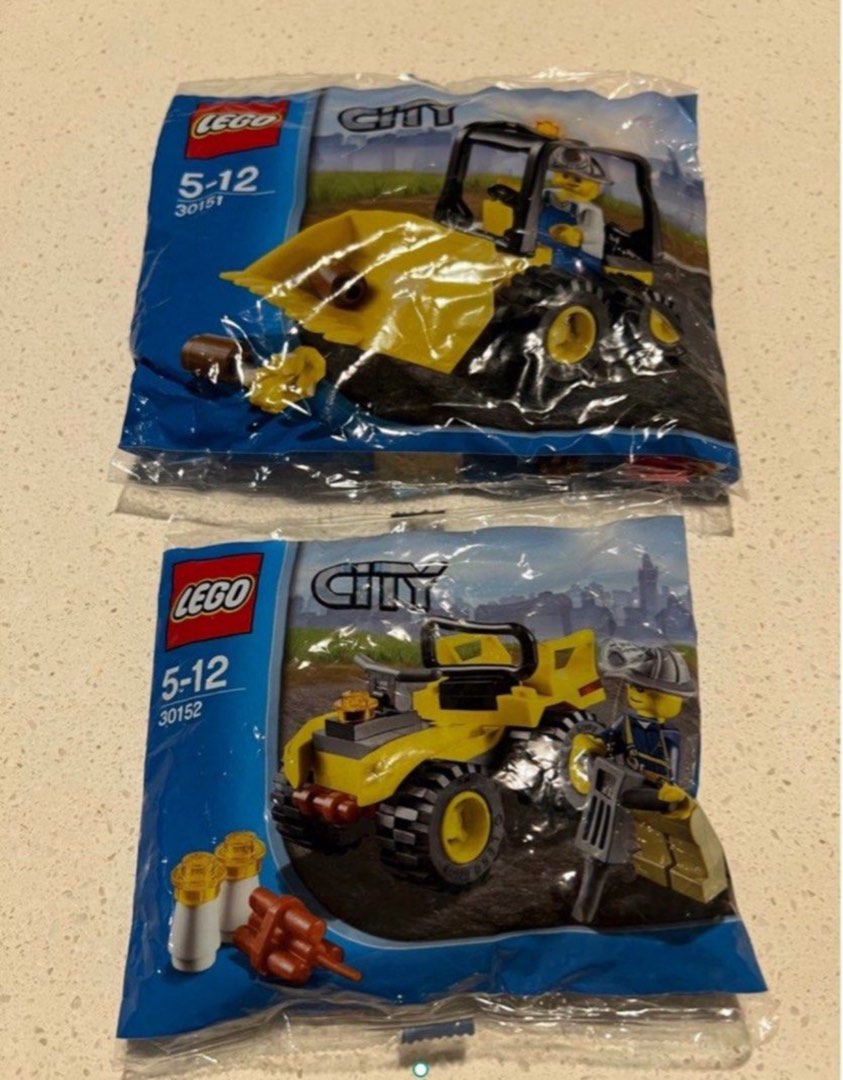 Brand New LEGO City 30151 Mining Dozer 30152 Mining Quad Polybag ...