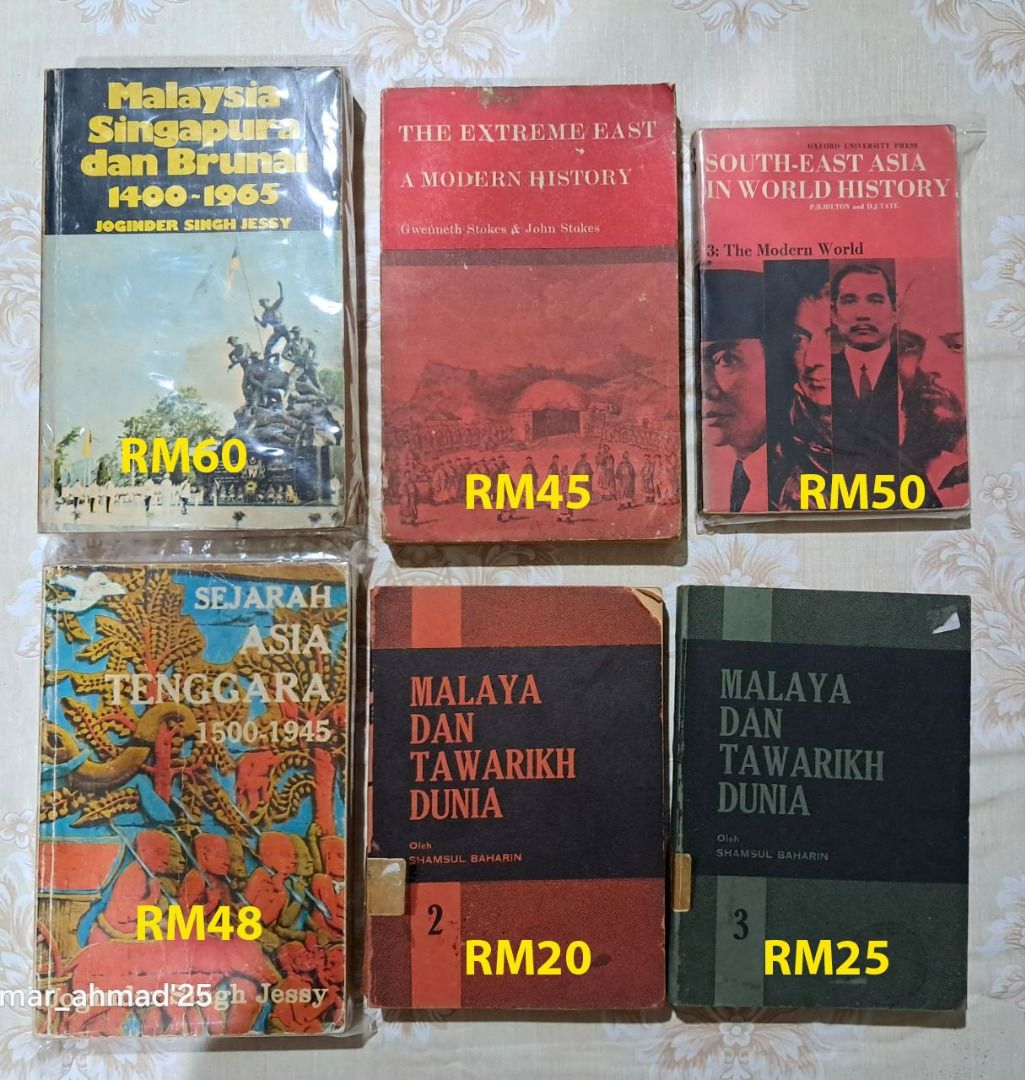 BUKU SEJARAH MALAYSIA ASIA TENGGARA LAMA, Hobbies & Toys, Books ...