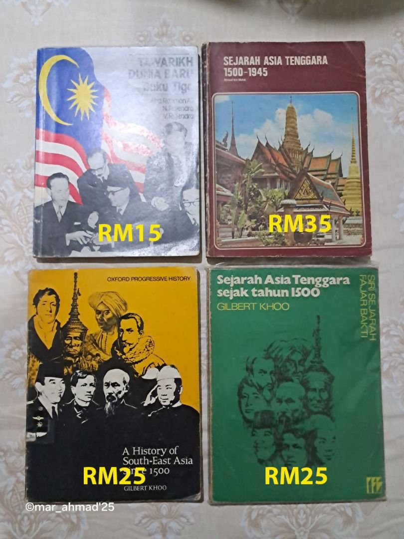 BUKU SEJARAH MALAYSIA ASIA TENGGARA LAMA, Hobbies & Toys, Books ...