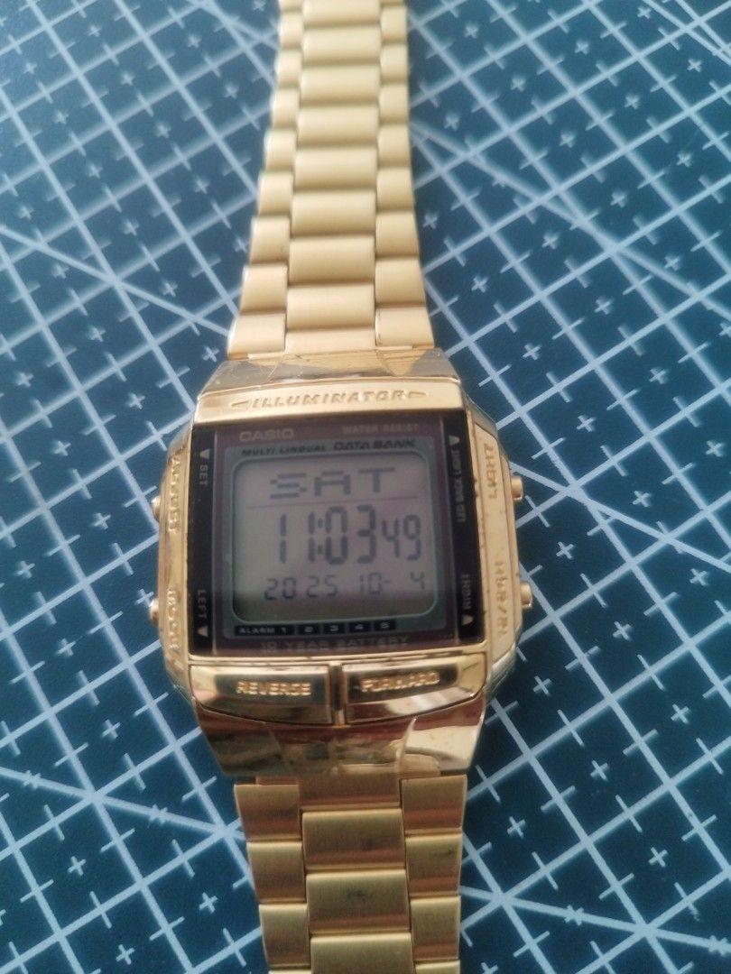 Casio Illuminator Digital Watch - Gold, Men's Fashion, Watches ...