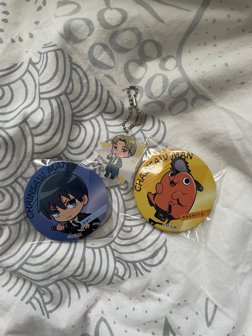 Chainsaw Man Pin Badge Aki Pochita SET, Hobbies & Toys, Toys & Games on ...