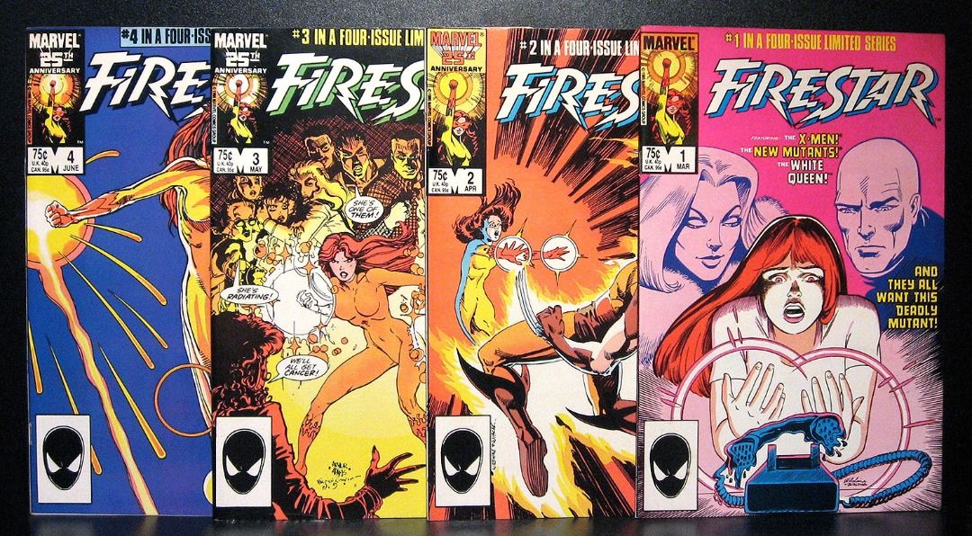 COMICS: Marvel: Firestar #1-4 (1986), 1st solo series in title/1st ...