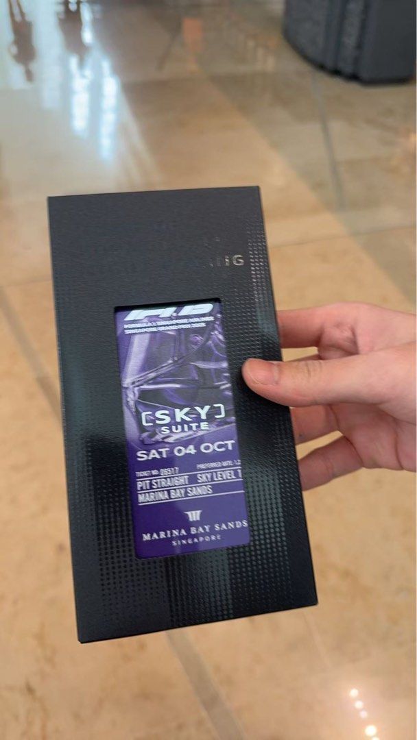 F1 Singapore Grand Prix Sky Suite Ticket, Tickets & Vouchers, Event ...