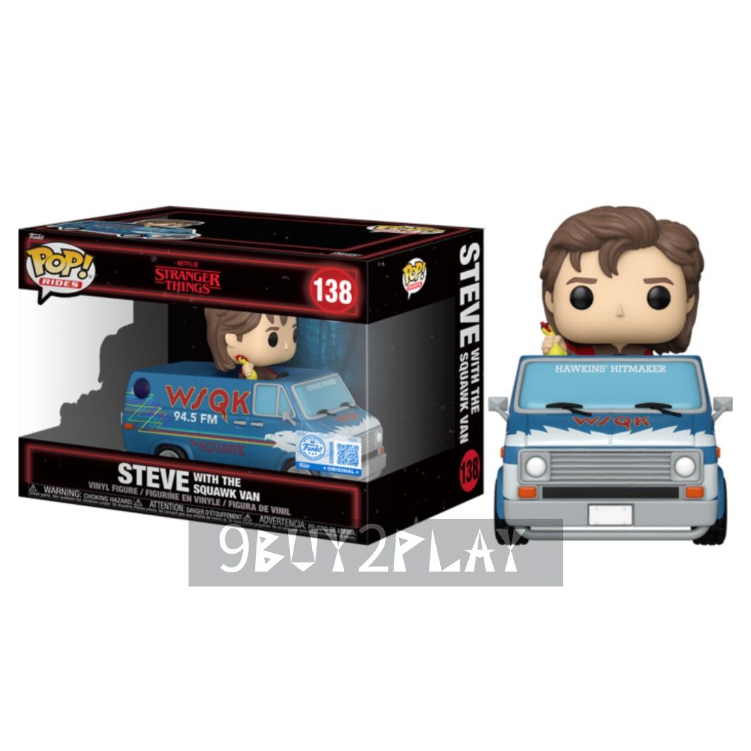 「新貨預訂」Funko pop Stranger Things Nancy Wheeler Rockin Robin With The Squawk Steve Harrington With ...