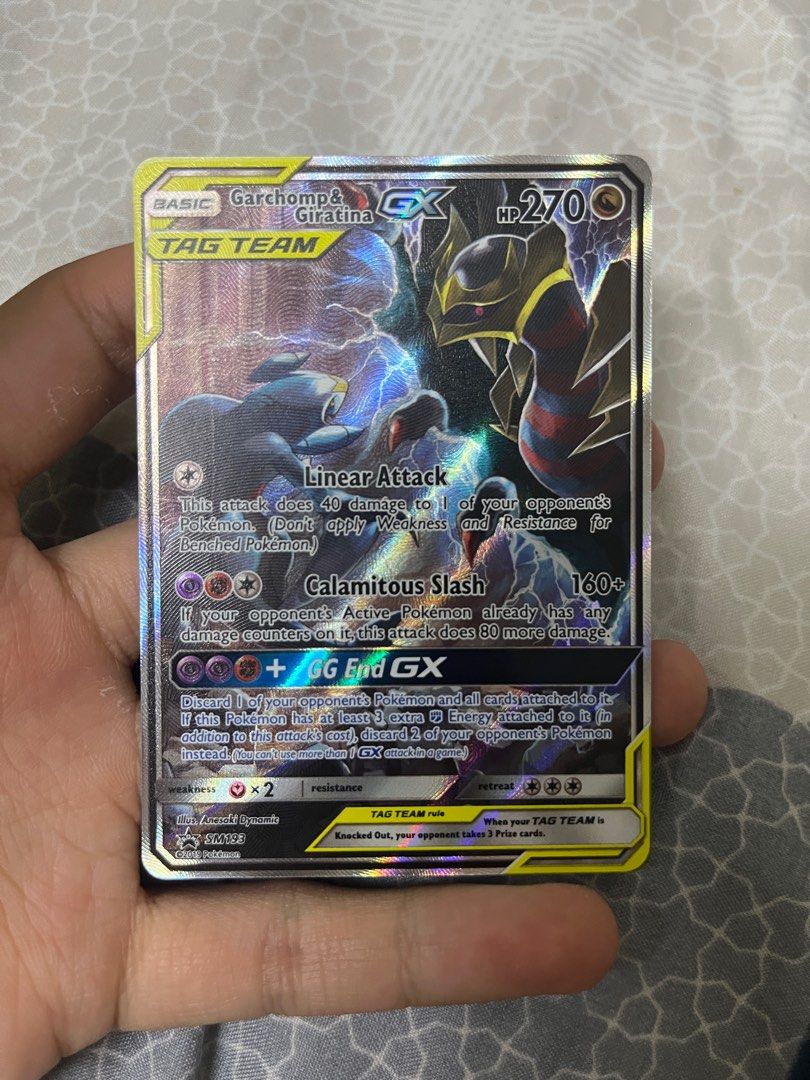 Garchomp and Giratina GX SM193 Alternate Art Promo Pokemon Card ...