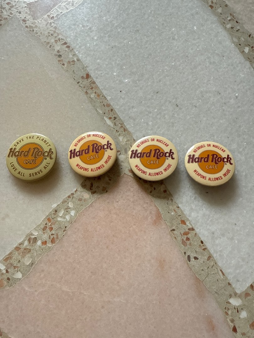 Hard Rock Cafe Pins - Set of 4, Hobbies & Toys, Memorabilia ...