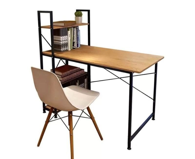 H-Rack Study Table | Computer Table with Side Shelves | Office Desk ...
