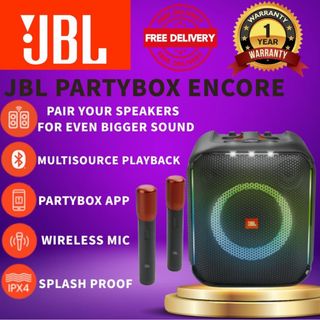 JBL Party Box Encore 2 Built in Party Box wirelless Mic, Audio ...