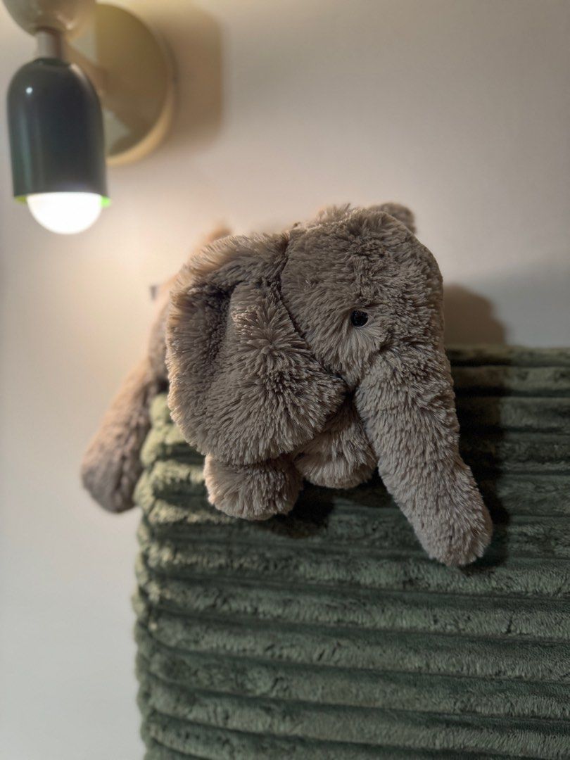 Jellycat Bashful Elephant Stuffed Animal, Hobbies & Toys, Toys & Games ...