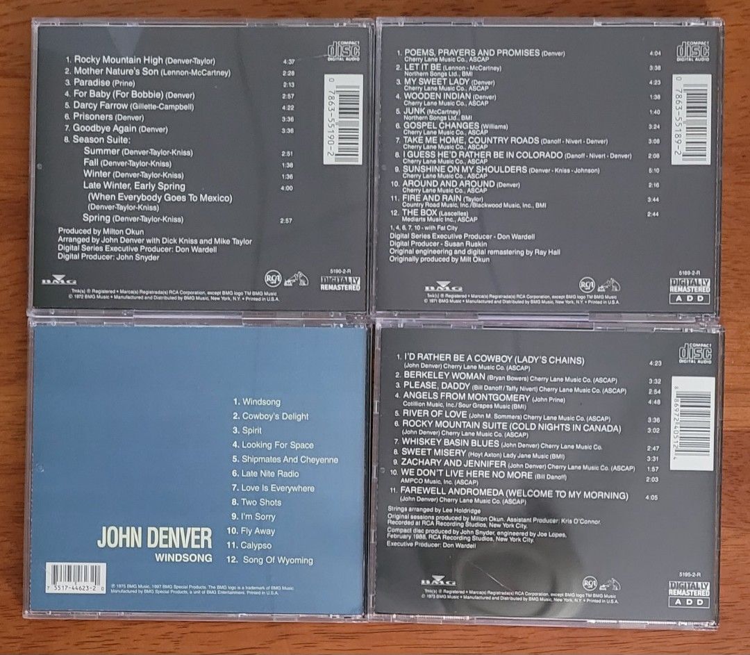 John Denver CD Album Collection, Hobbies & Toys, Music & Media, CDs ...