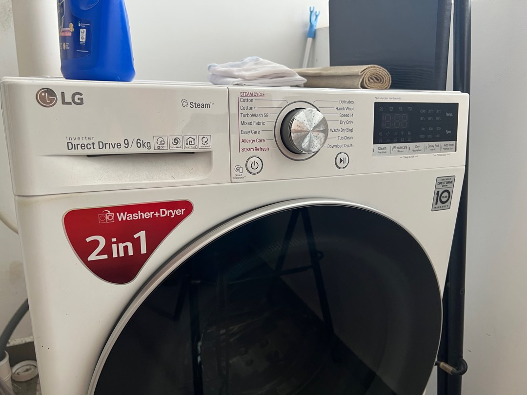 LG Inverter Direct Drive 9/6kg Washer Dryer 2-in-1, TV & Home ...