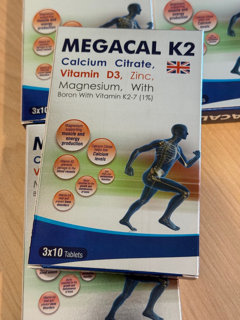 Megacal K2 - 30 tablets per box, Health & Nutrition, Health Supplements ...
