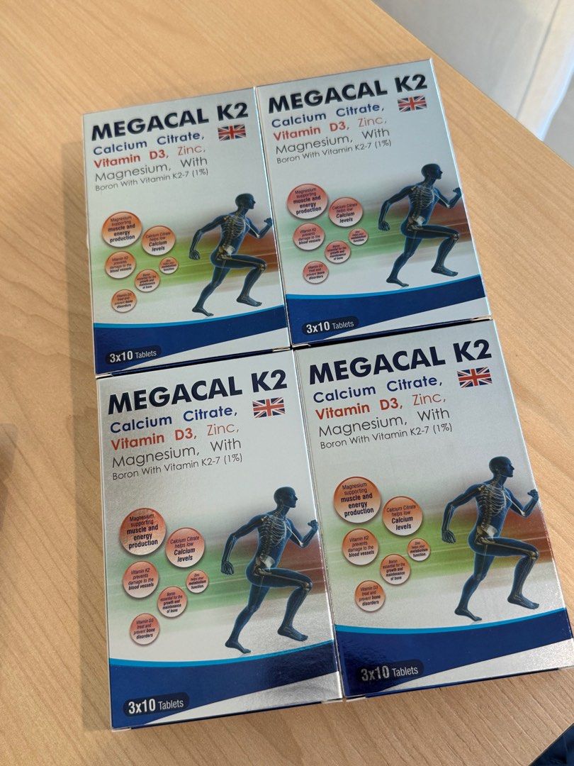 Megacal K2 - 30 tablets per box, Health & Nutrition, Health Supplements ...