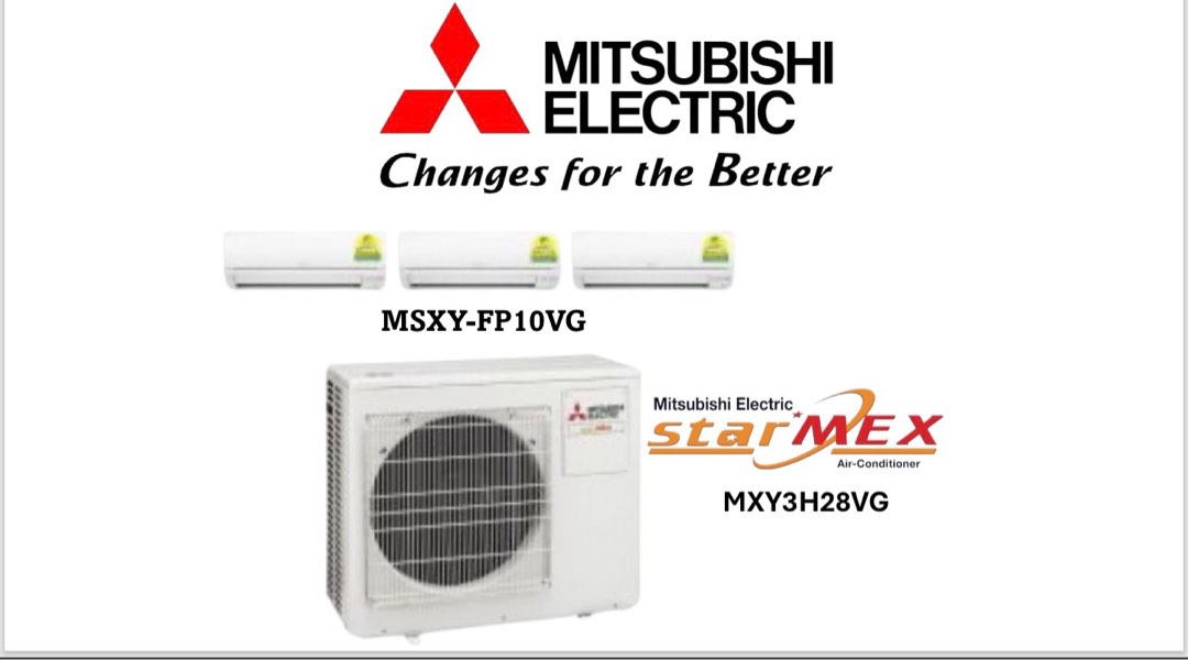Mitsubishi Electric starmex system 3 : use back piping $3050.install ...