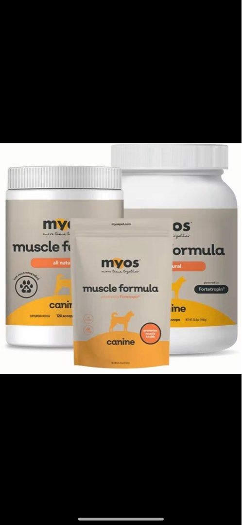 Myos Muscle Formula Canine Supplement, Pet Supplies, Pet Food on Carousell
