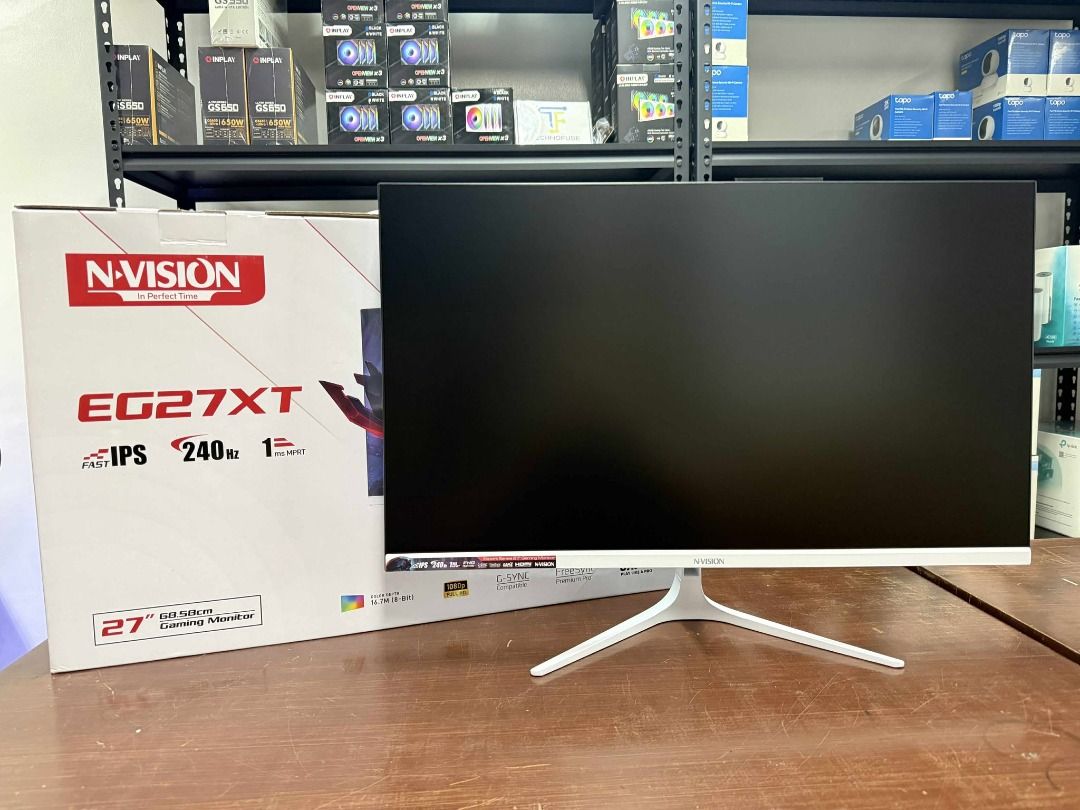 Nvision EG27XT White 27" 240Hz FHD Fast IPS Frameless Gaming Monitor w ...