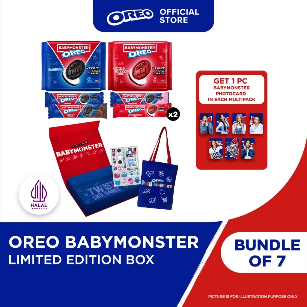 OREO BABYMONSTER Limited Edition Box [Exclusive Bundle], Food & Drinks ...