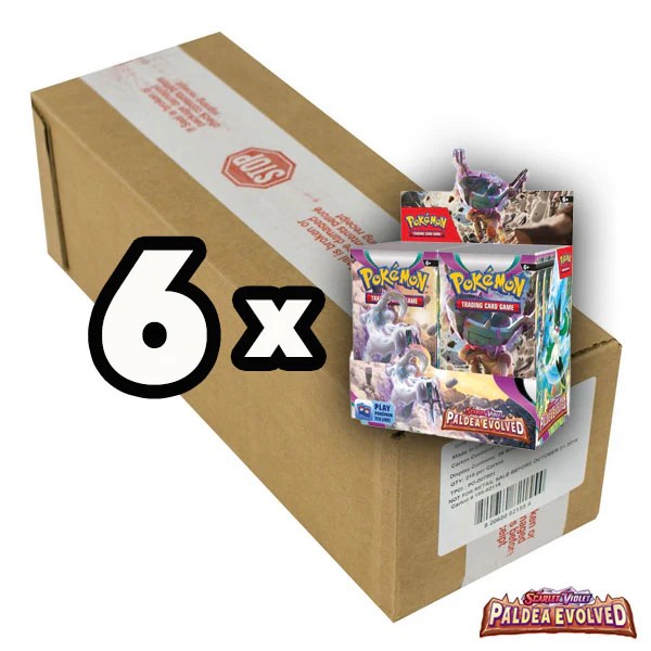 Paldea Evolved Booster Box Case Sealed Pokemon card TCG pikachu ...