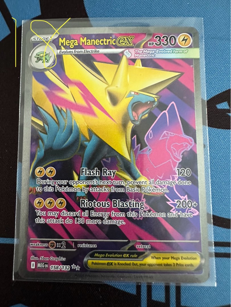 Pokemon Mega Evolution Mega Manectric Ex #158, Hobbies & Toys, Toys ...