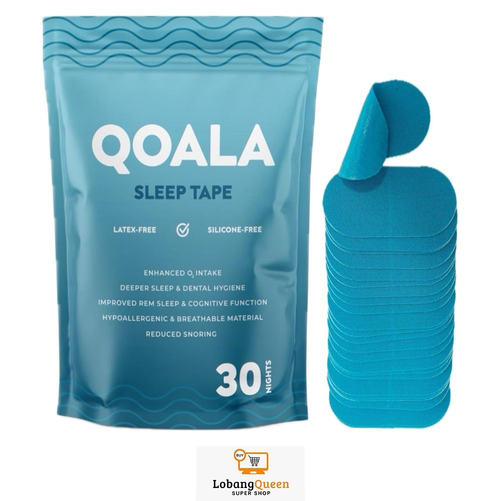 QOALA Mouth Tape for Sleeping | 30 Gentle Hypoallergenic Sleep Strips ...