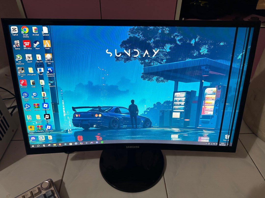 Samsung LC24F390FHEXXM 24" Curved Monitor, Computers & Tech, Parts ...