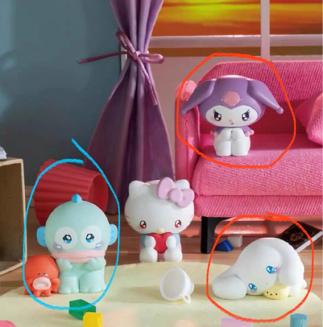 Sanrio Bath Powder Emo Characters Blindbag Figurines, Hobbies & Toys ...