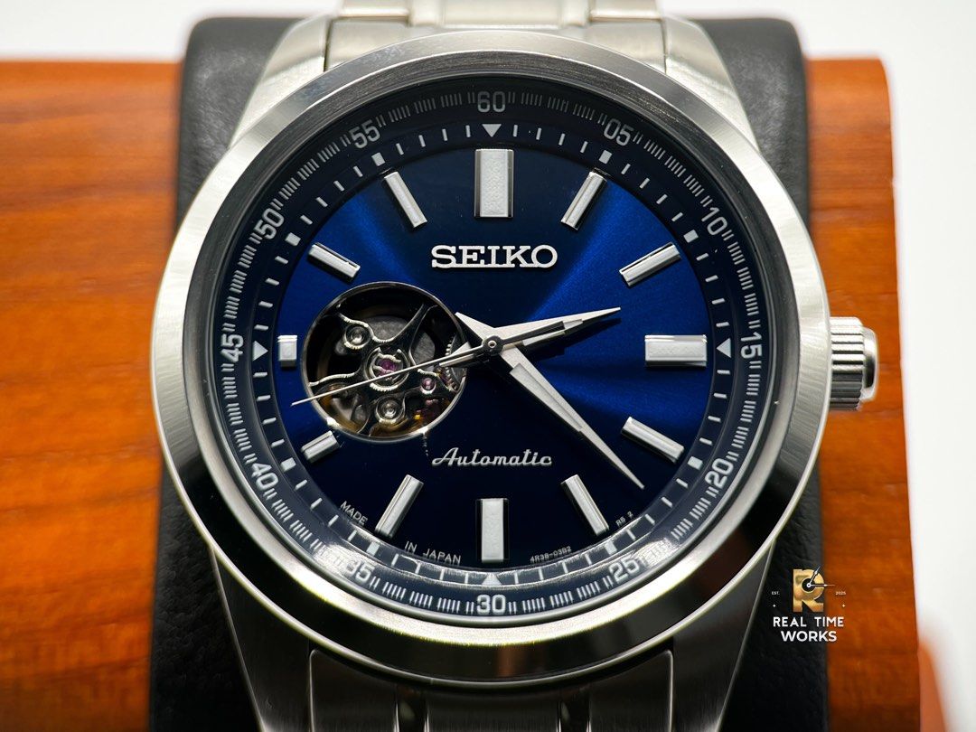 Seiko Automatic Open Heart Watch 4R38-02A0, Luxury, Watches on Carousell
